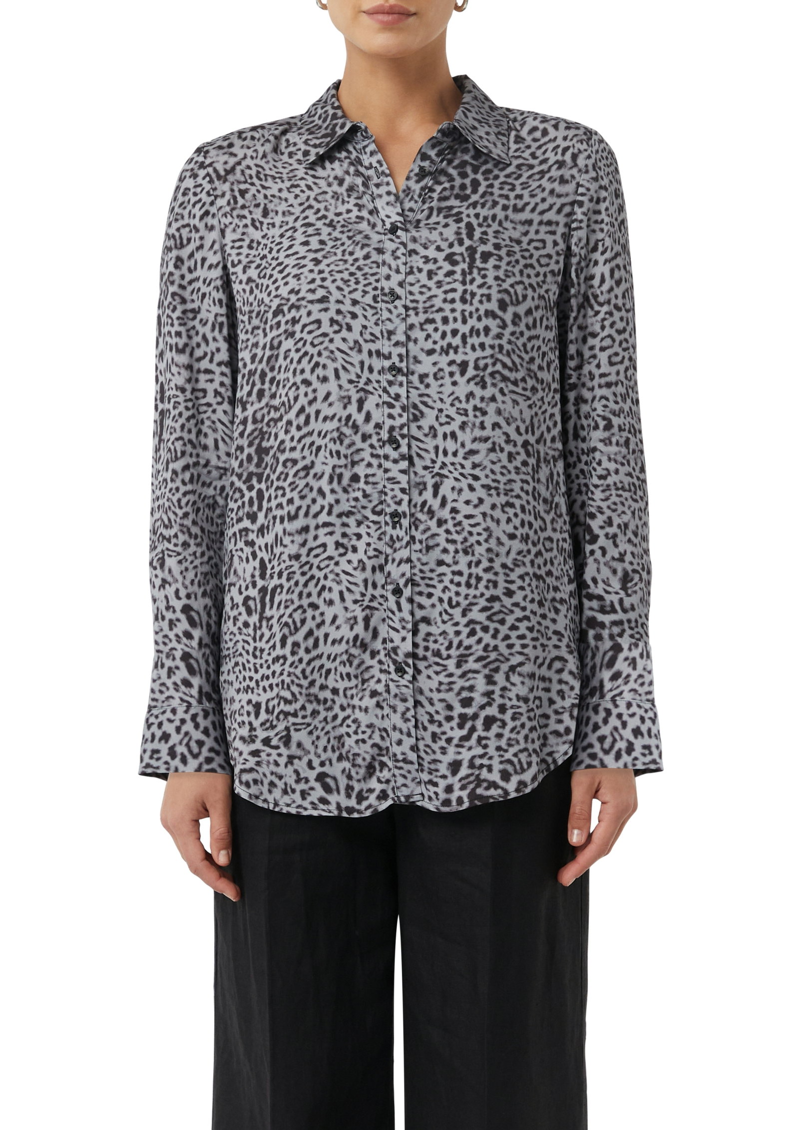Comma Hemdbluse: Feiner Animalprint Trend